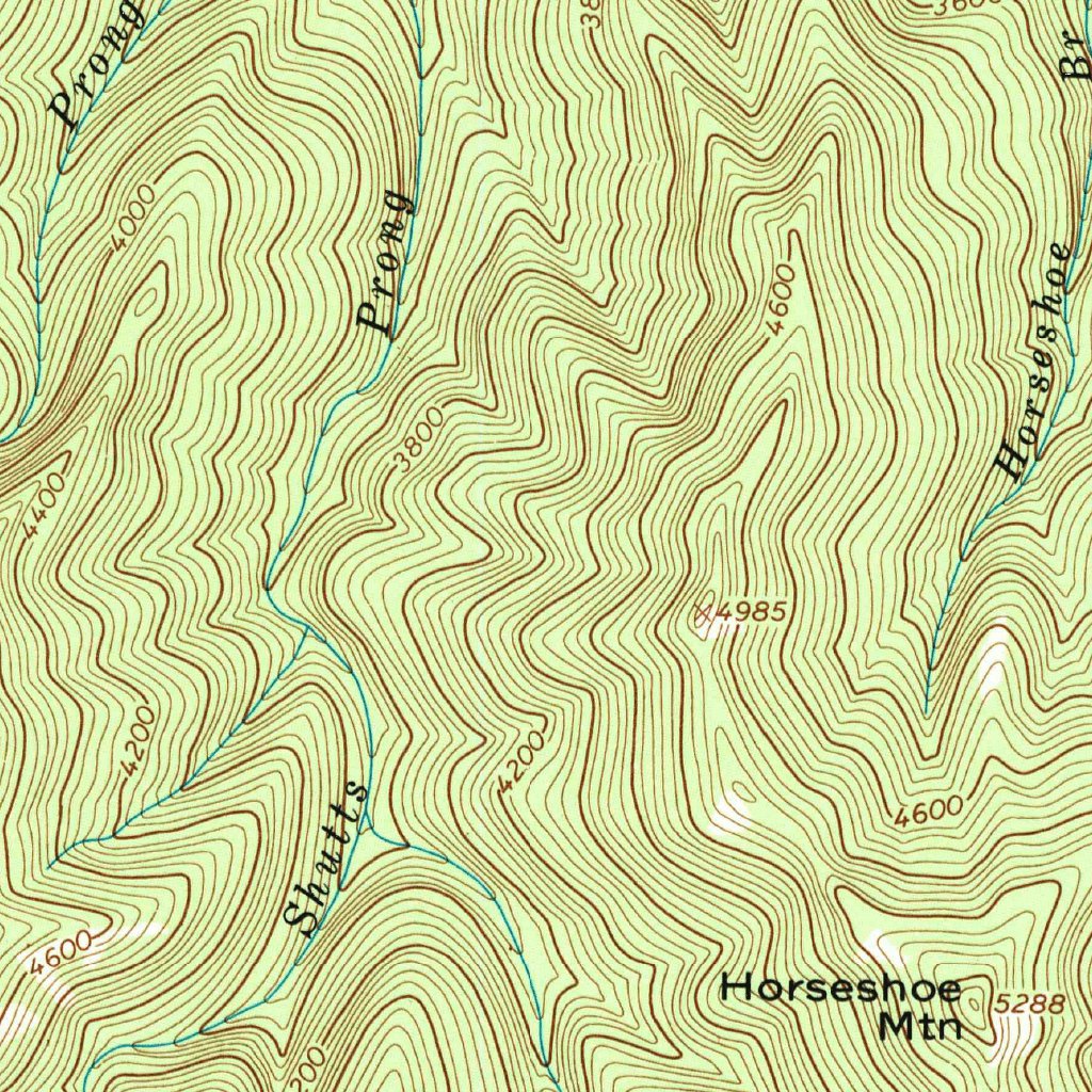 Mount Le Conte, TN-NC (1964, 24000-Scale) Map by United States ...