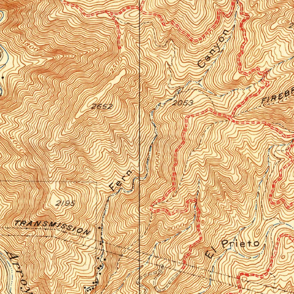Mount Lowe, CA (V4, 1939) Map by United States Geological Survey ...