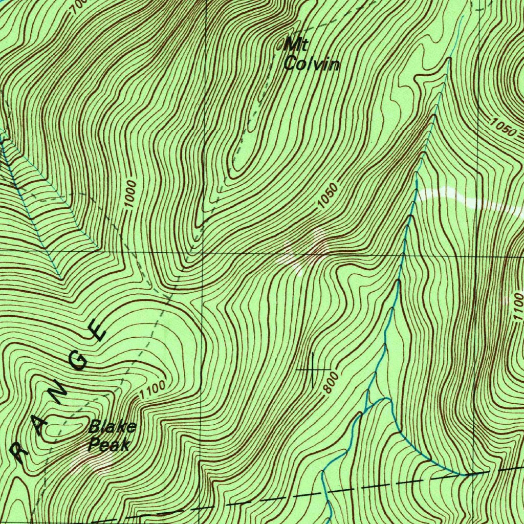 Mount Marcy, NY (1979, 25000-Scale) Map by United States Geological ...