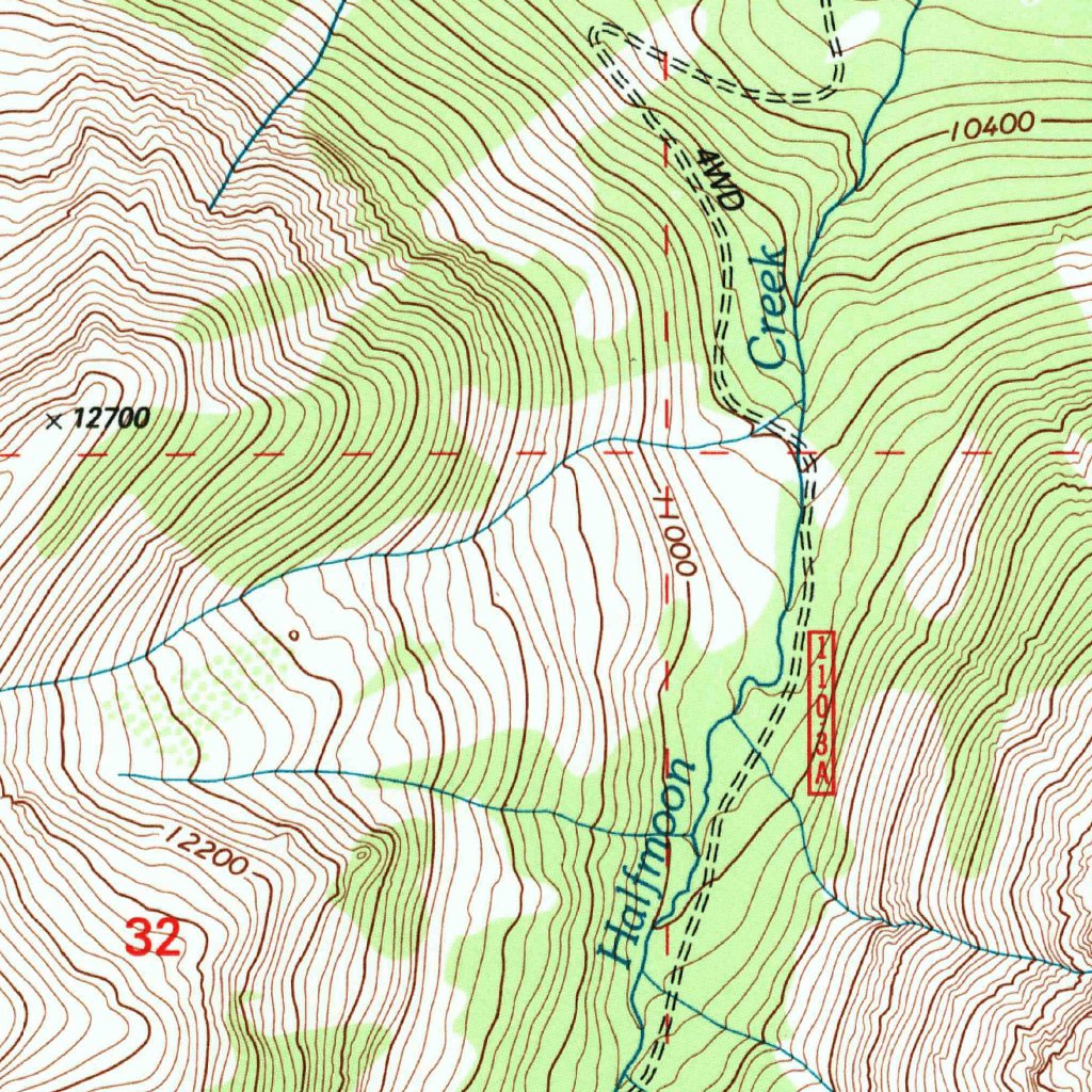 Mount Massive, CO (1994, 24000-Scale) Map by United States Geological ...