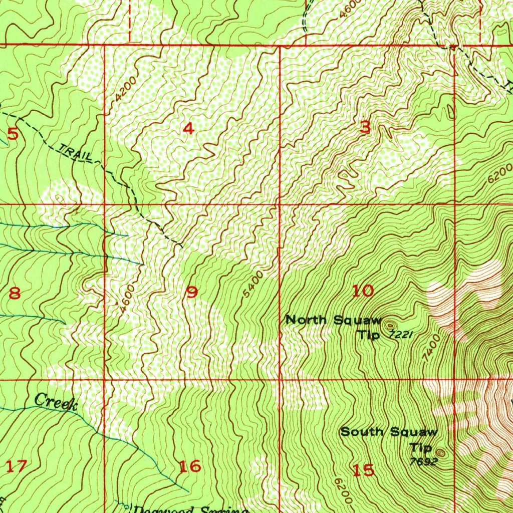 Mount Mcloughlin, OR (1955, 62500-Scale) Map by United States ...