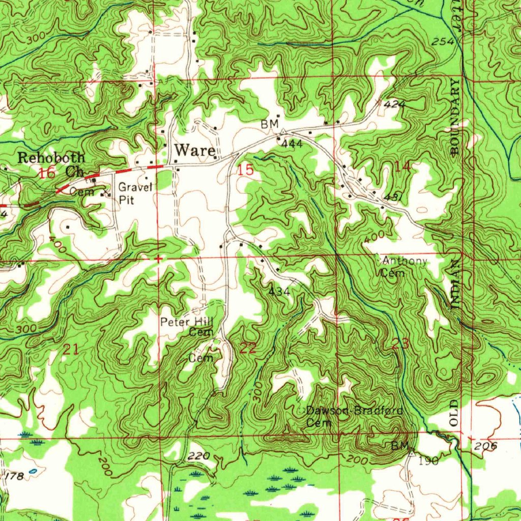 Mount Meigs, AL (1958, 62500-Scale) Map by United States Geological ...