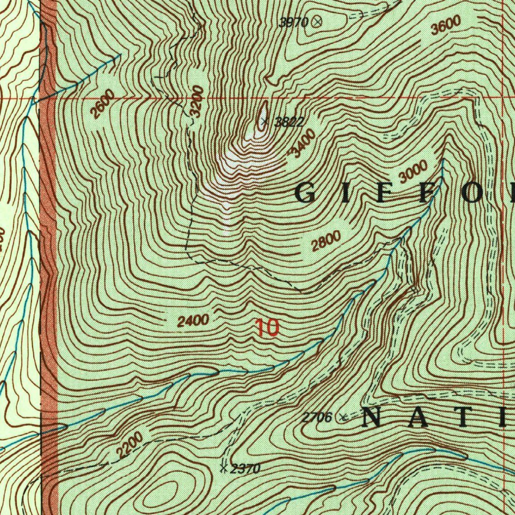 Mount Mitchell, WA (1998, 24000-Scale) Map by United States Geological ...