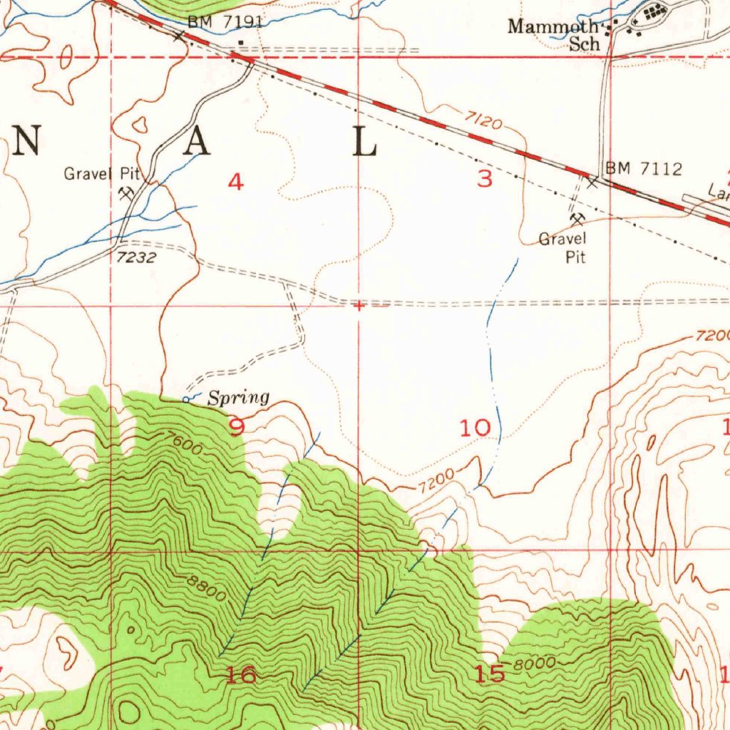 Mount Morrison, CA (1953, 62500-Scale) Map by United States Geological ...