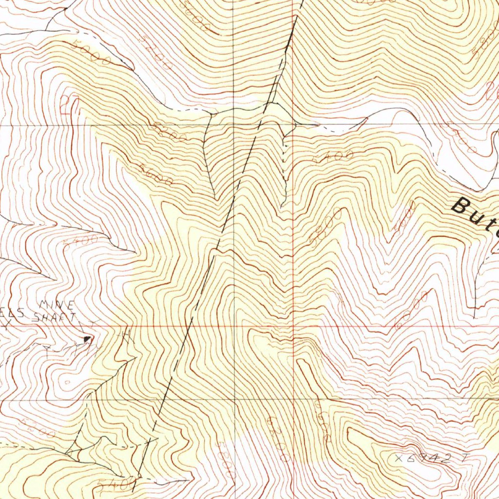Mount Moses, NV (1990, 24000-Scale) Map by United States Geological ...