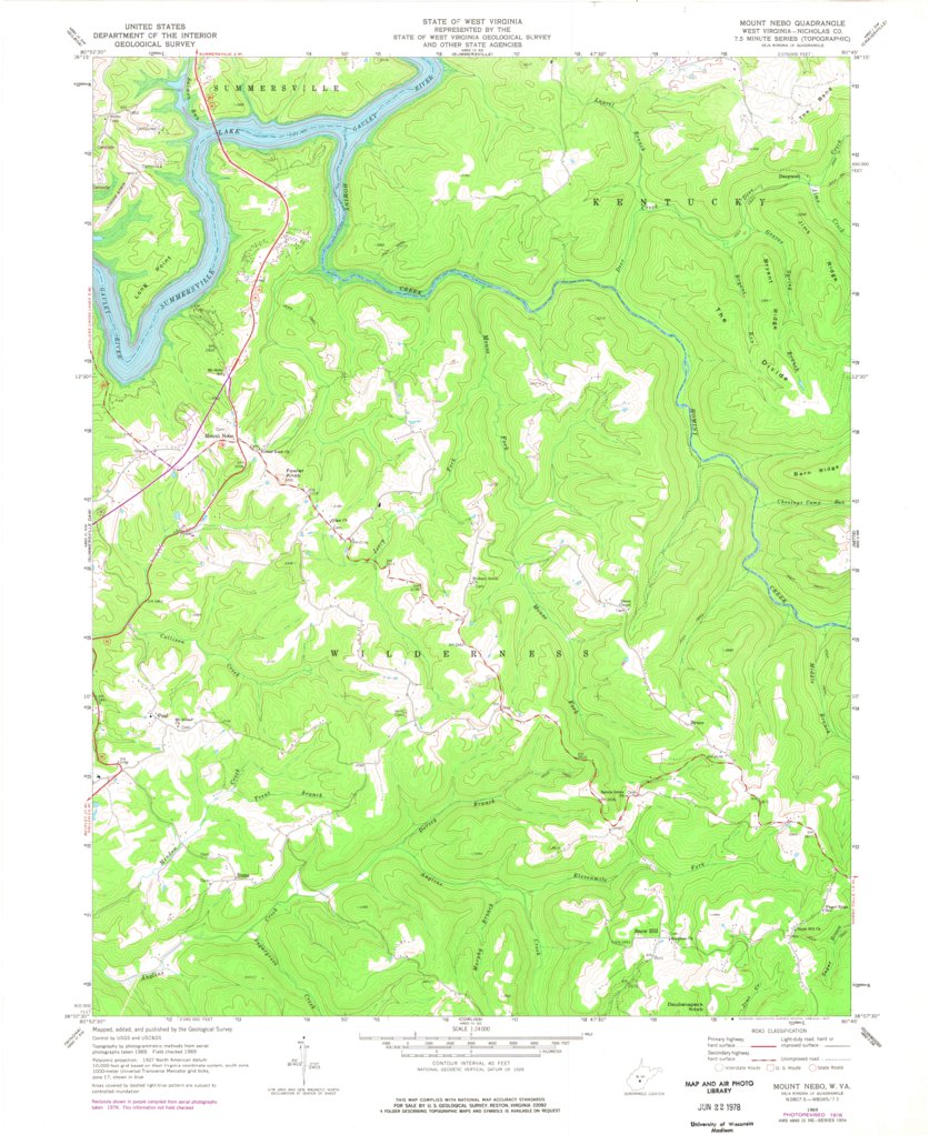 Mount Nebo Map