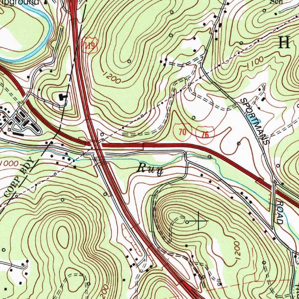Mount Pleasant, PA (1993, 24000-Scale) Map by United States Geological ...