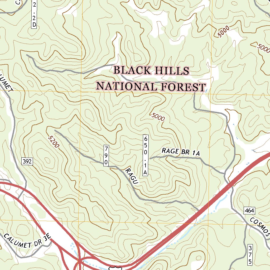 Mount Rushmore, SD (2021, 24000-Scale) Map by United States Geological ...