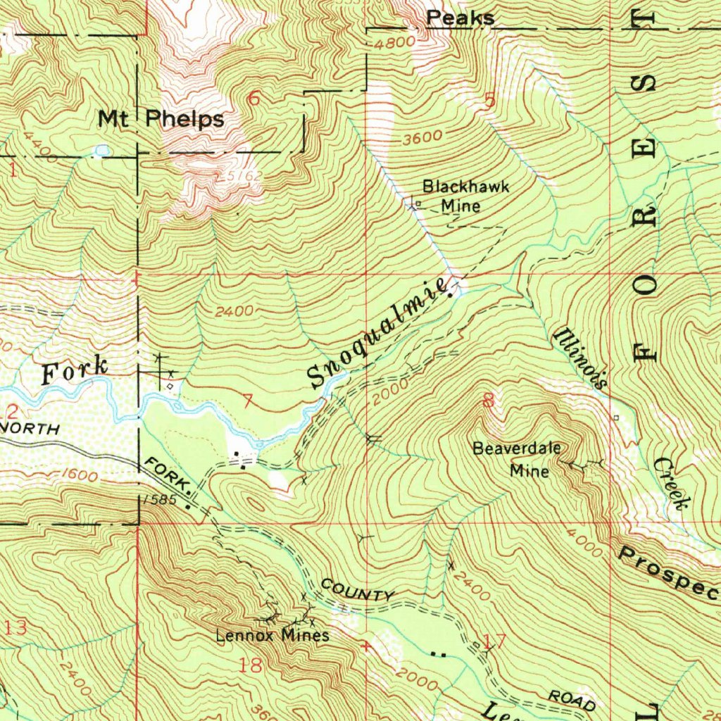 Mount SI, WA (1960, 62500-Scale) Map by United States Geological Survey ...