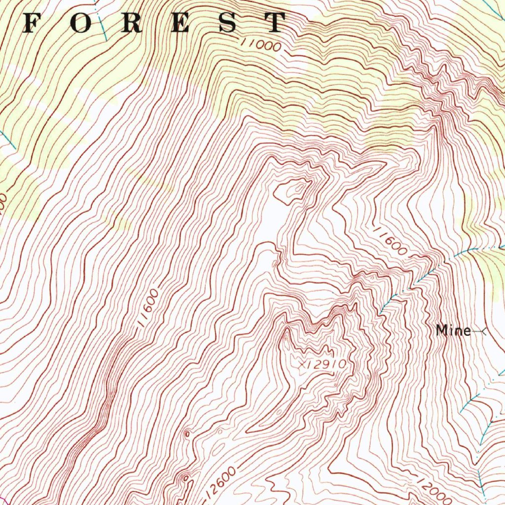 Mount Sneffels, CO (1967, 24000-Scale) Map by United States Geological ...