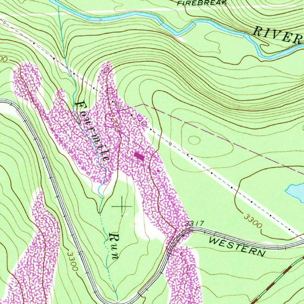 Mount Storm Lake, WV (1967, 24000-Scale) Map by United States ...