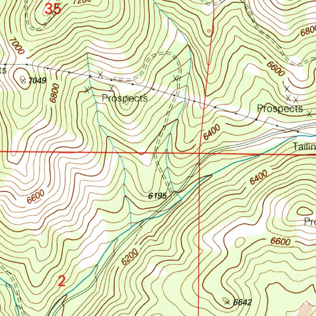 Mount Thompson, MT (1996, 24000-Scale) Map by United States Geological ...