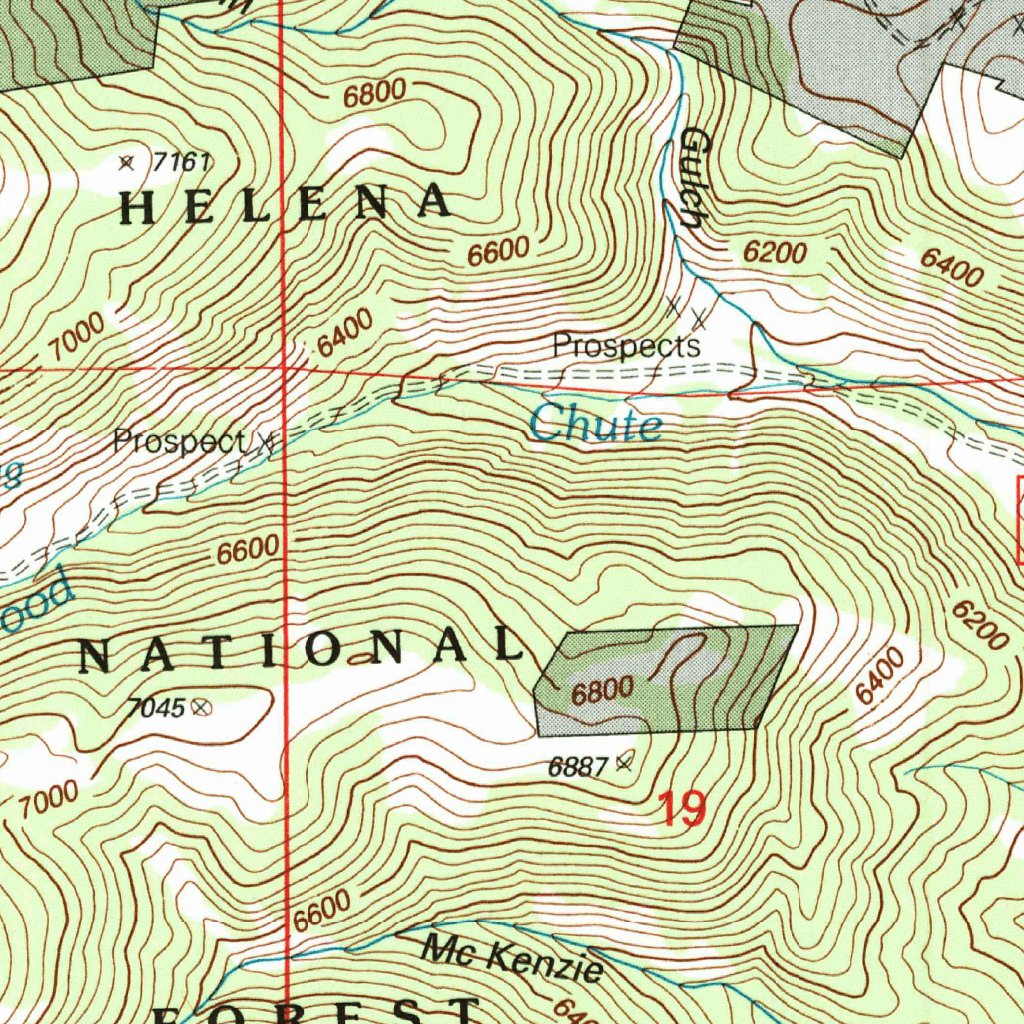 Mount Thompson, MT (1996, 24000-Scale) Map by United States Geological ...