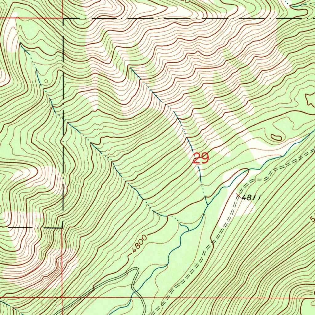 Mount Thompson-Seton, MT (1966, 24000-Scale) Map by United States ...