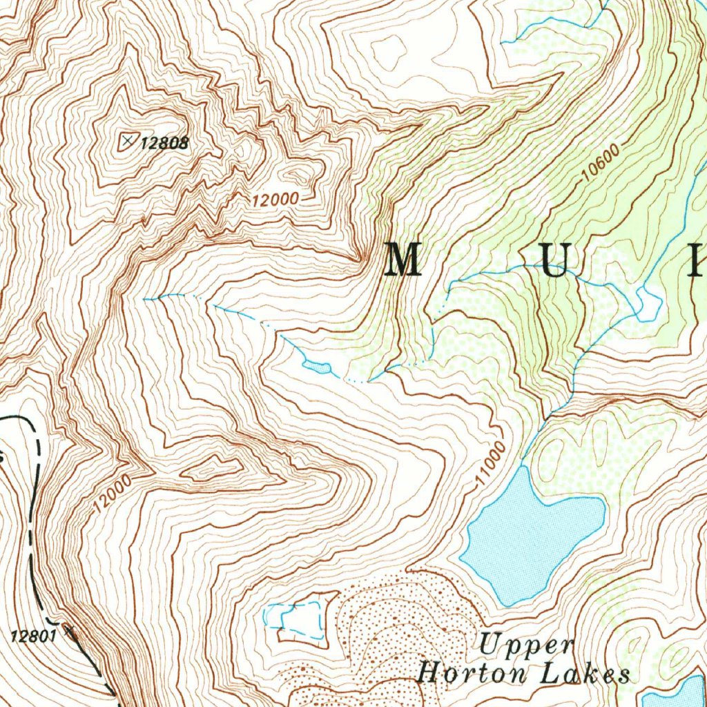 Mount Tom, CA (1982, 24000-Scale) Map by United States Geological ...