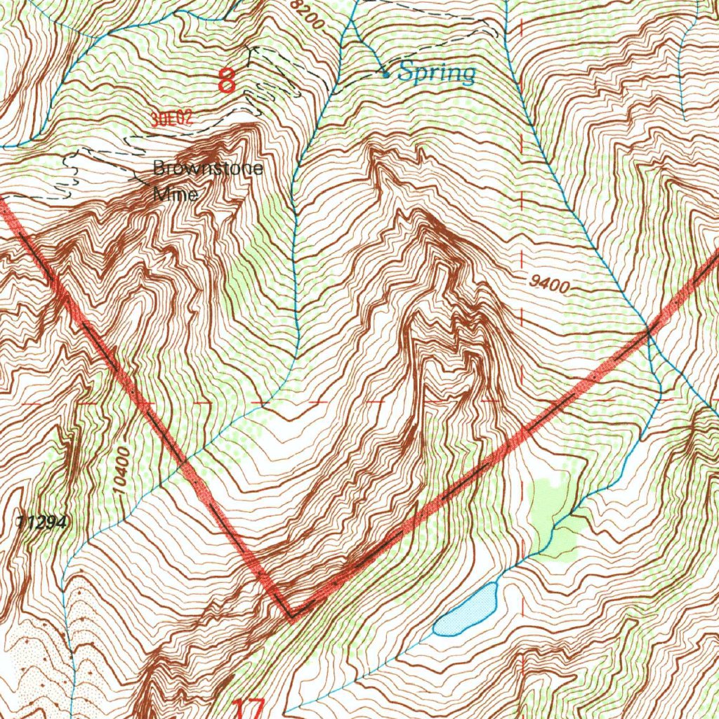 Mount Tom, CA (1994, 24000-Scale) Map by United States Geological ...