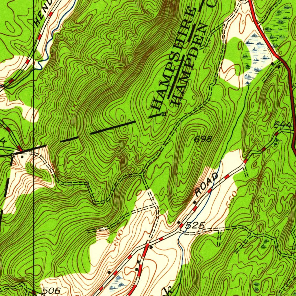 Mount Tom, MA (1938, 24000-Scale) Map by United States Geological ...