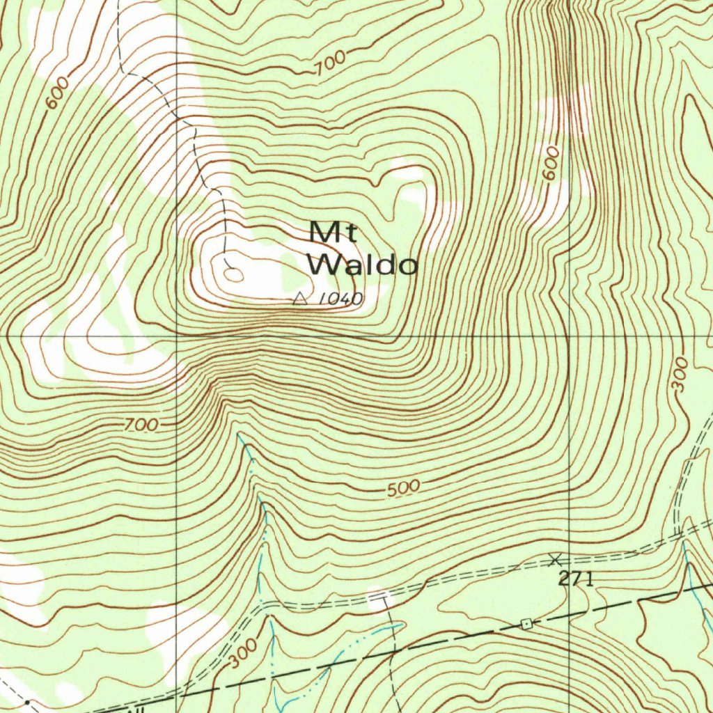 Mount Waldo, ME (1982, 24000-Scale) Map by United States Geological ...