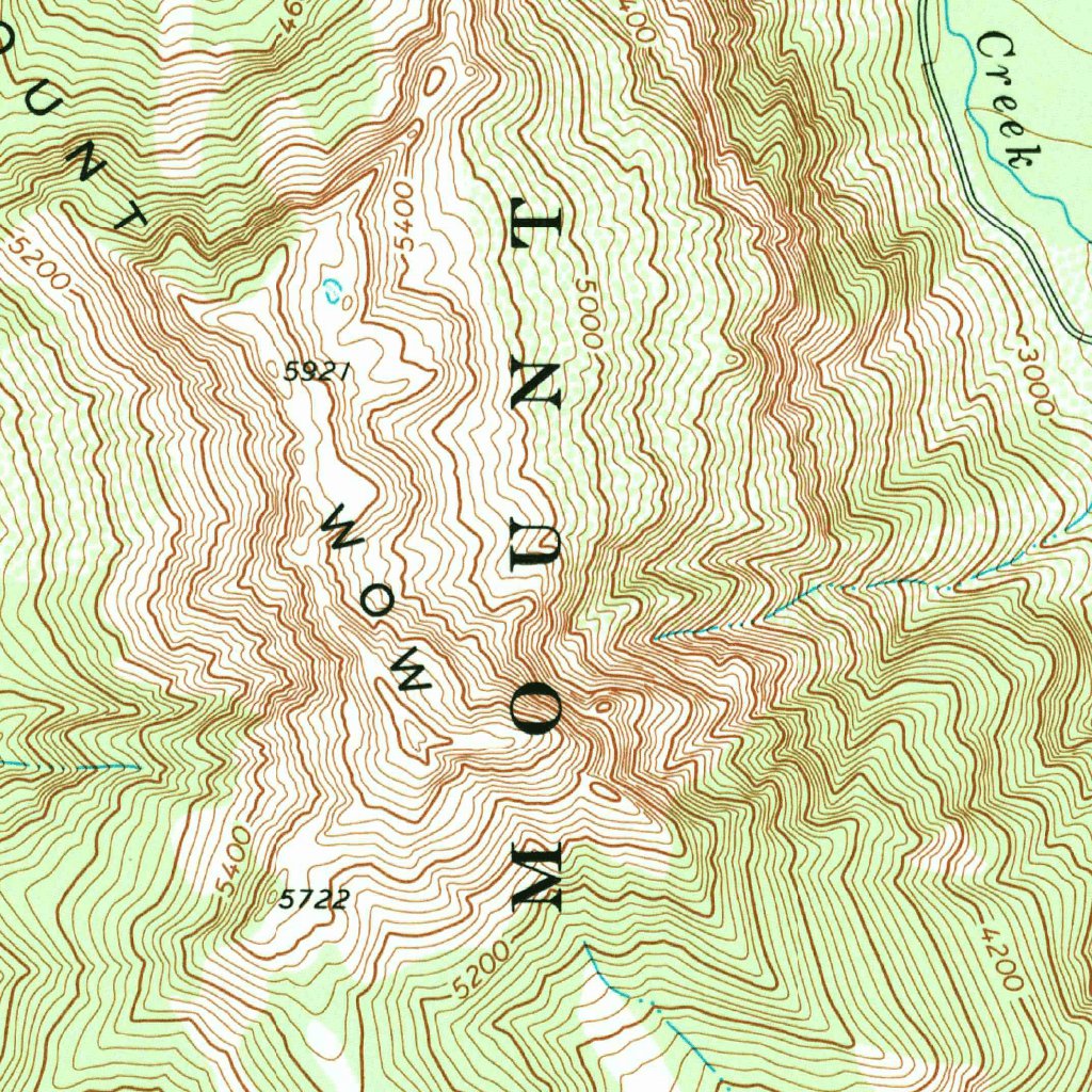 Mount Wow, WA (1971, 24000-Scale) Map by United States Geological ...