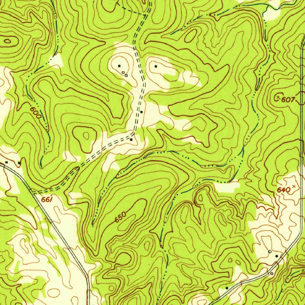 Mulberry Grove, GA (1950, 24000-Scale) Map by United States Geological ...
