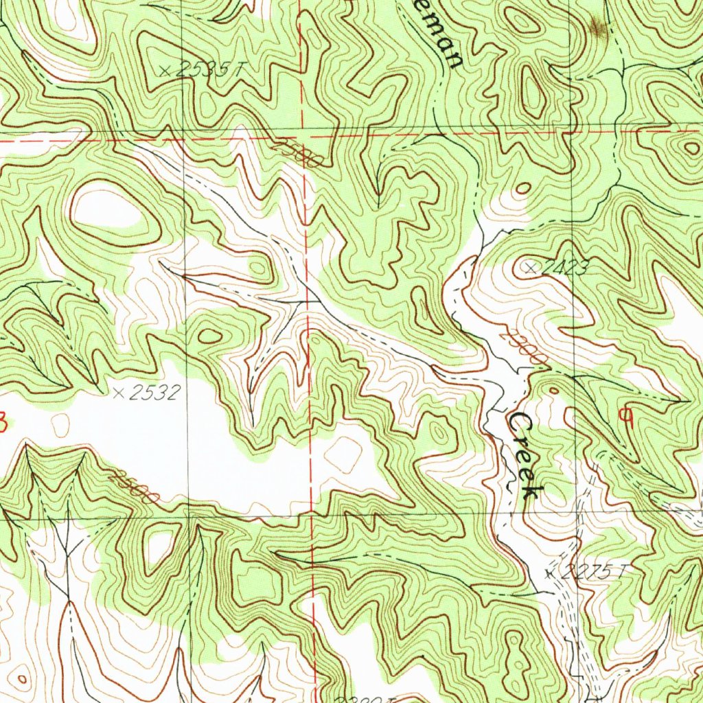 Muleshoe Creek, NE (1983, 24000-Scale) Map by United States Geological ...