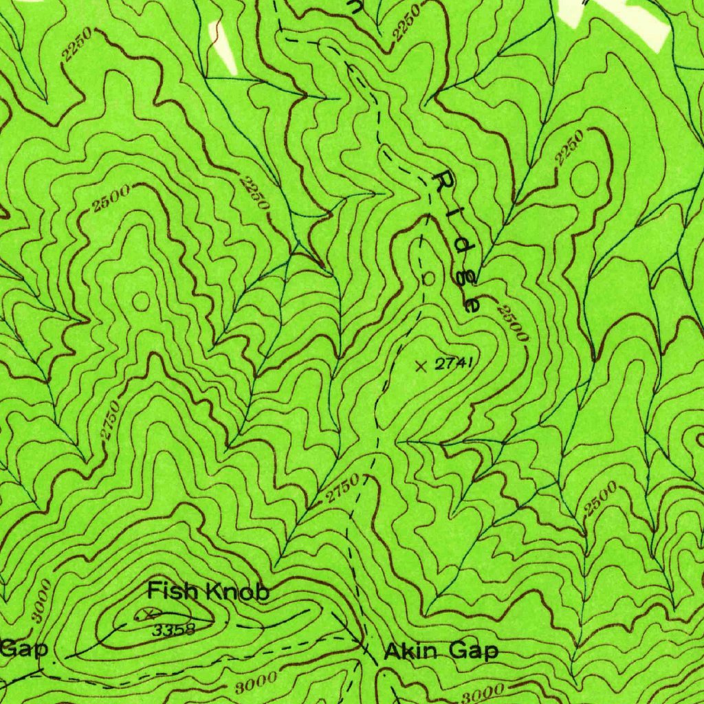Mulky Gap, GA (1938, 24000-Scale) Map by United States Geological ...