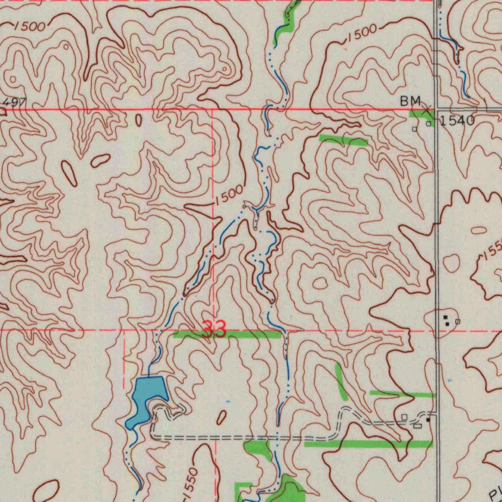 Murdock, KS (1965, 24000-Scale) Map by United States Geological Survey ...