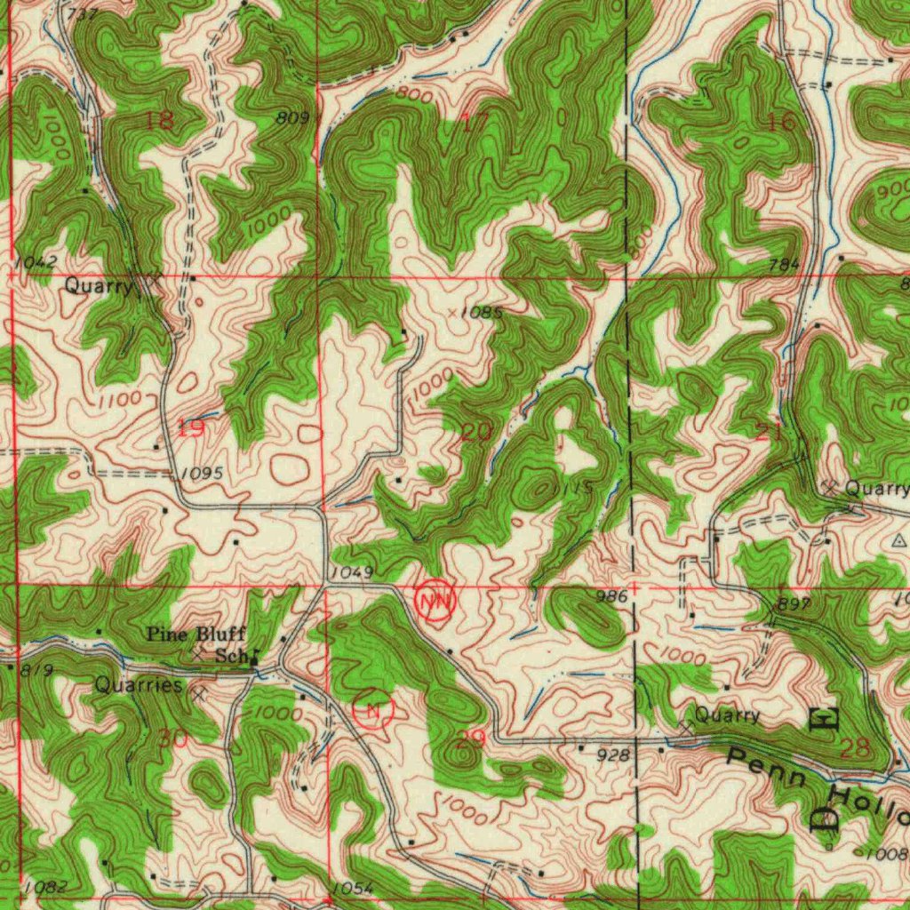 Muscoda, WI (1960, 62500-Scale) Map by United States Geological Survey ...