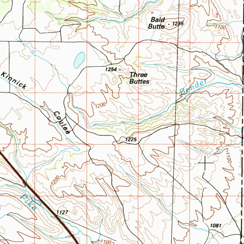 Musselshell, MT (1993, 100000-Scale) Map by United States Geological ...
