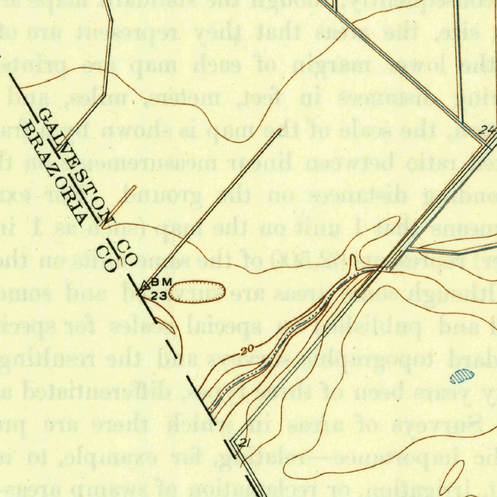 Mustang Bayou, TX (1932, 31680-Scale) Map by United States Geological ...