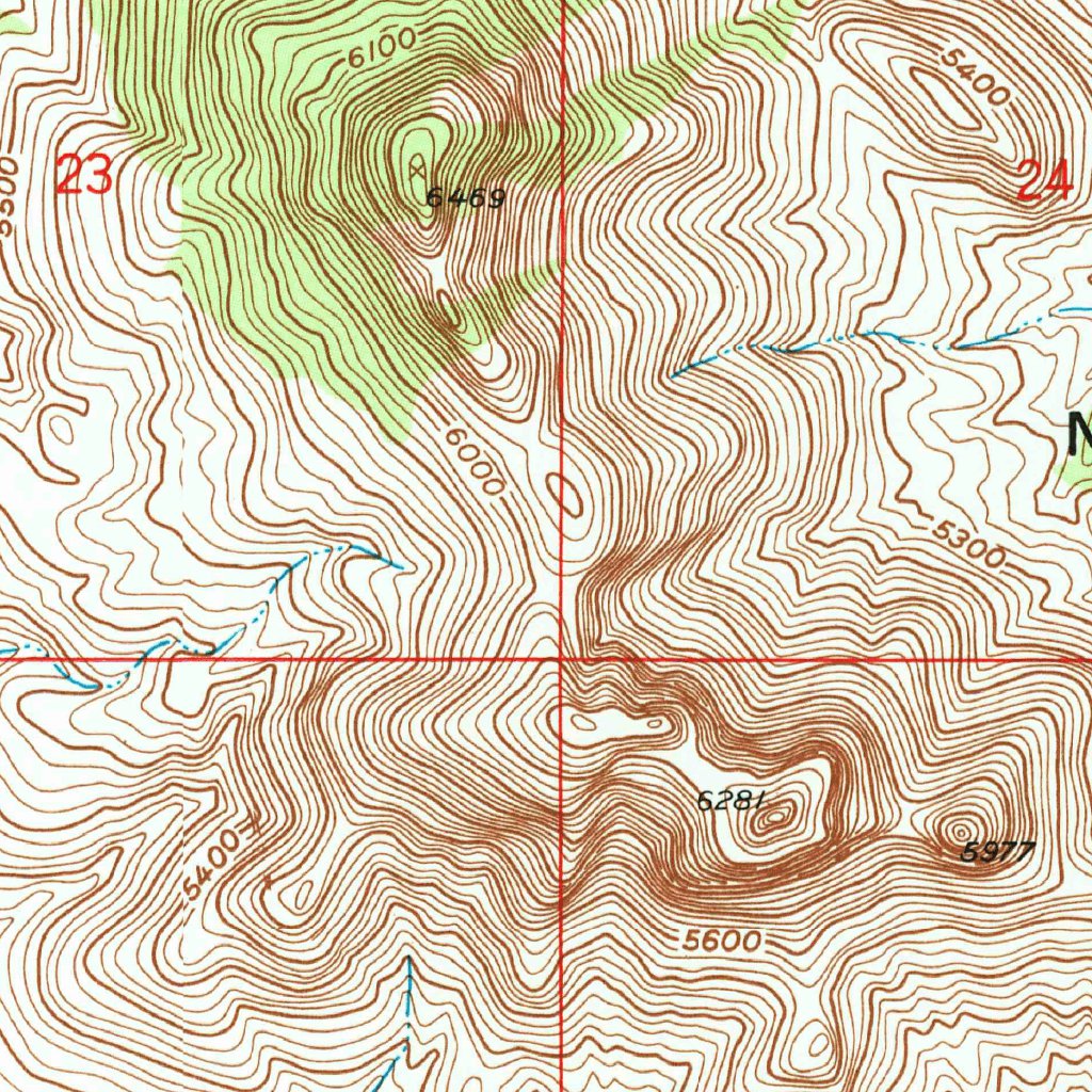 Mustang Mountains, AZ (1958, 24000-Scale) Map by United States ...