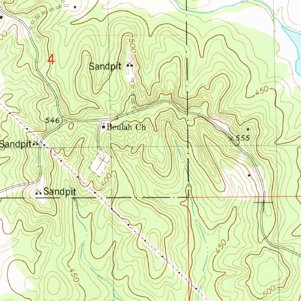 Myrtle, MS (1982, 24000-Scale) Map by United States Geological Survey ...