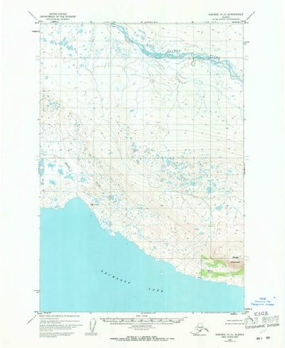 Naknek A-2, AK (1951, 63360-Scale) Map by United States Geological ...