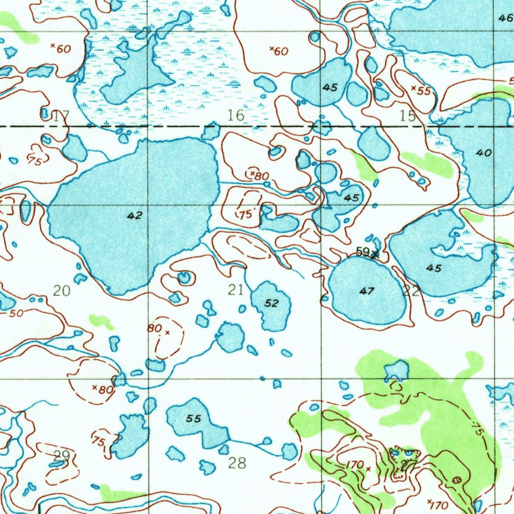 Naknek C-3, AK (1952, 63360-Scale) Map by United States Geological ...