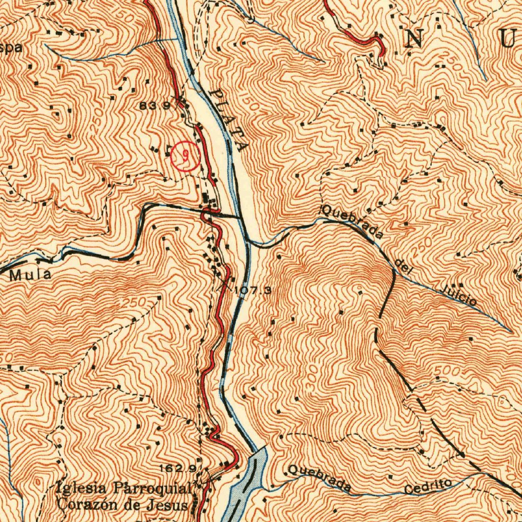 Naranjito, PR (1946, 30000-Scale) Map by United States Geological ...