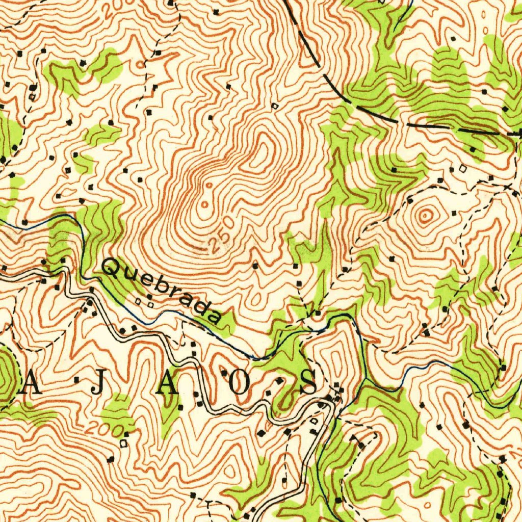 Naranjito, PR (1957, 20000-Scale) Map by United States Geological ...