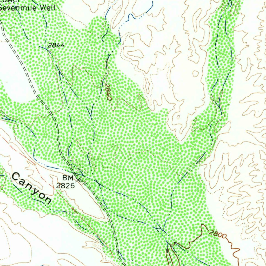 Natural Corral, AZ (1966, 24000-Scale) Map by United States Geological ...