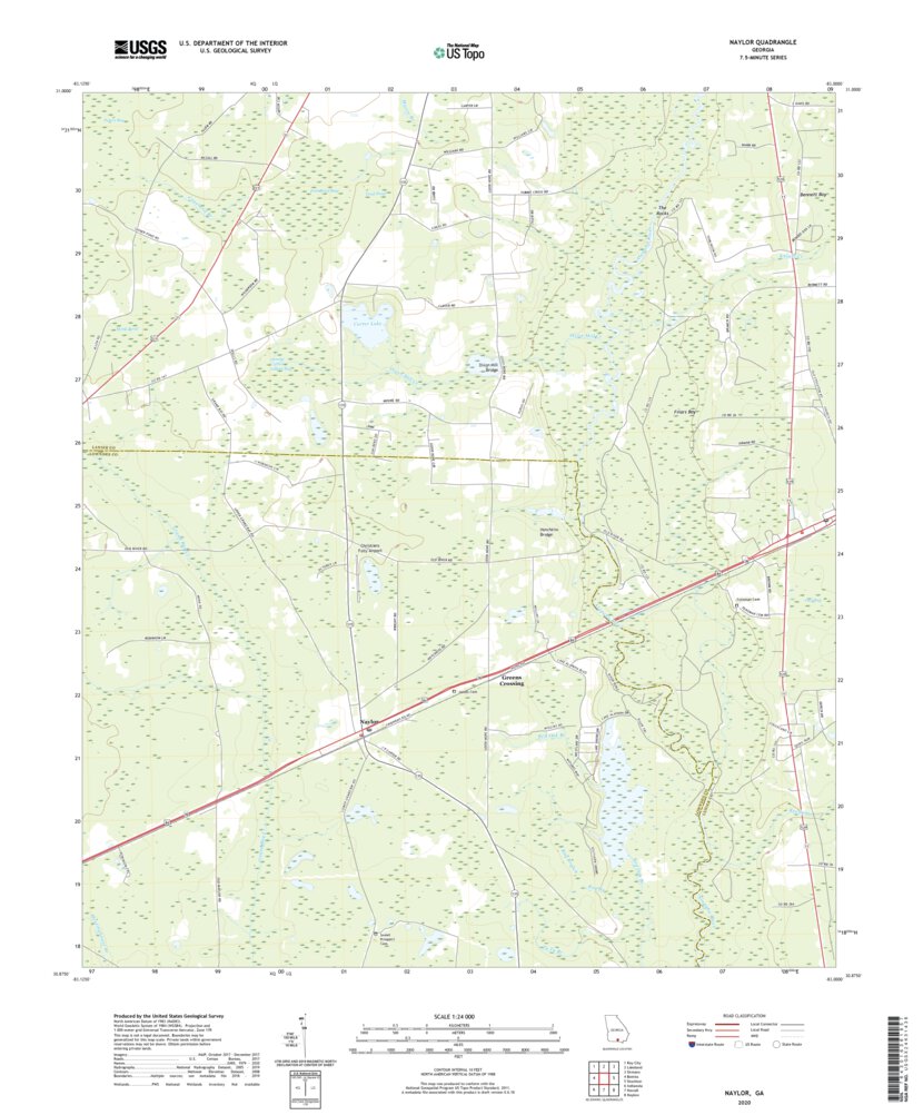 Naylor, GA (2020, 24000-Scale) Map by United States Geological Survey ...