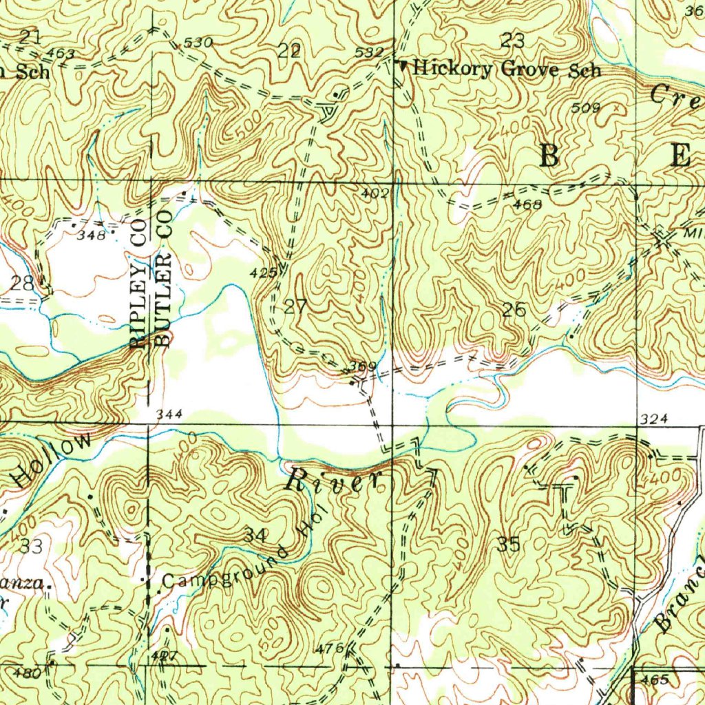 Naylor, MO (1940, 62500-Scale) Map by United States Geological Survey ...
