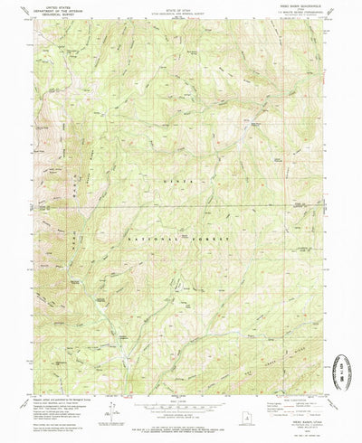 Nebo Basin, UT (1979, 24000-Scale) Map by United States Geological ...