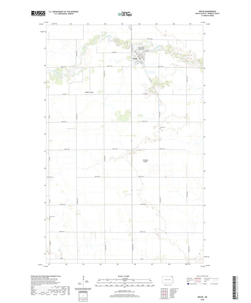 Neche, ND (2020, 24000-Scale) Map by United States Geological Survey ...