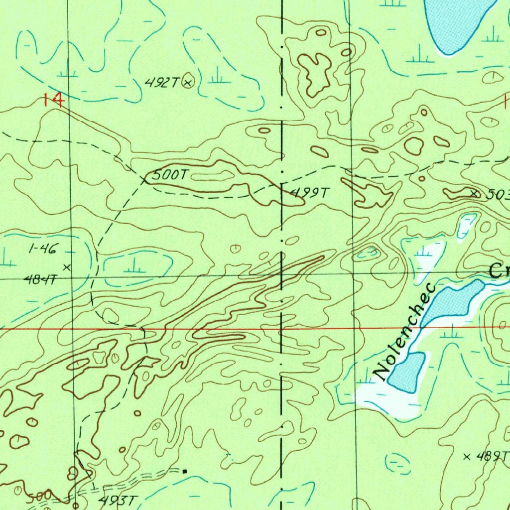 Ned Lake SE, MI (1985, 24000-Scale) Map by United States Geological ...