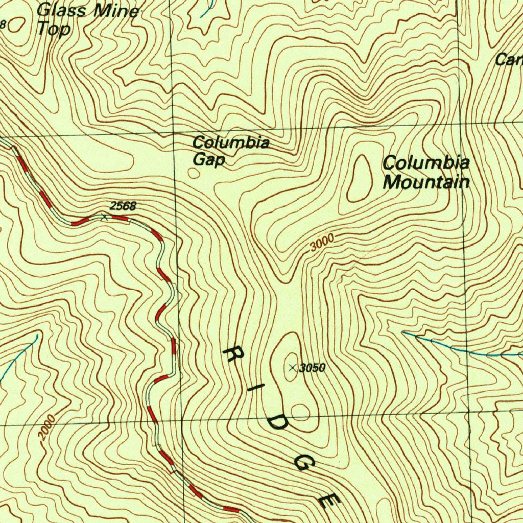 Neels Gap, GA (1988, 24000-Scale) Map by United States Geological ...