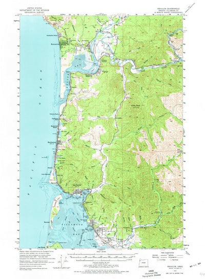 Nehalem, OR (1955, 62500-Scale) Map by United States Geological Survey ...