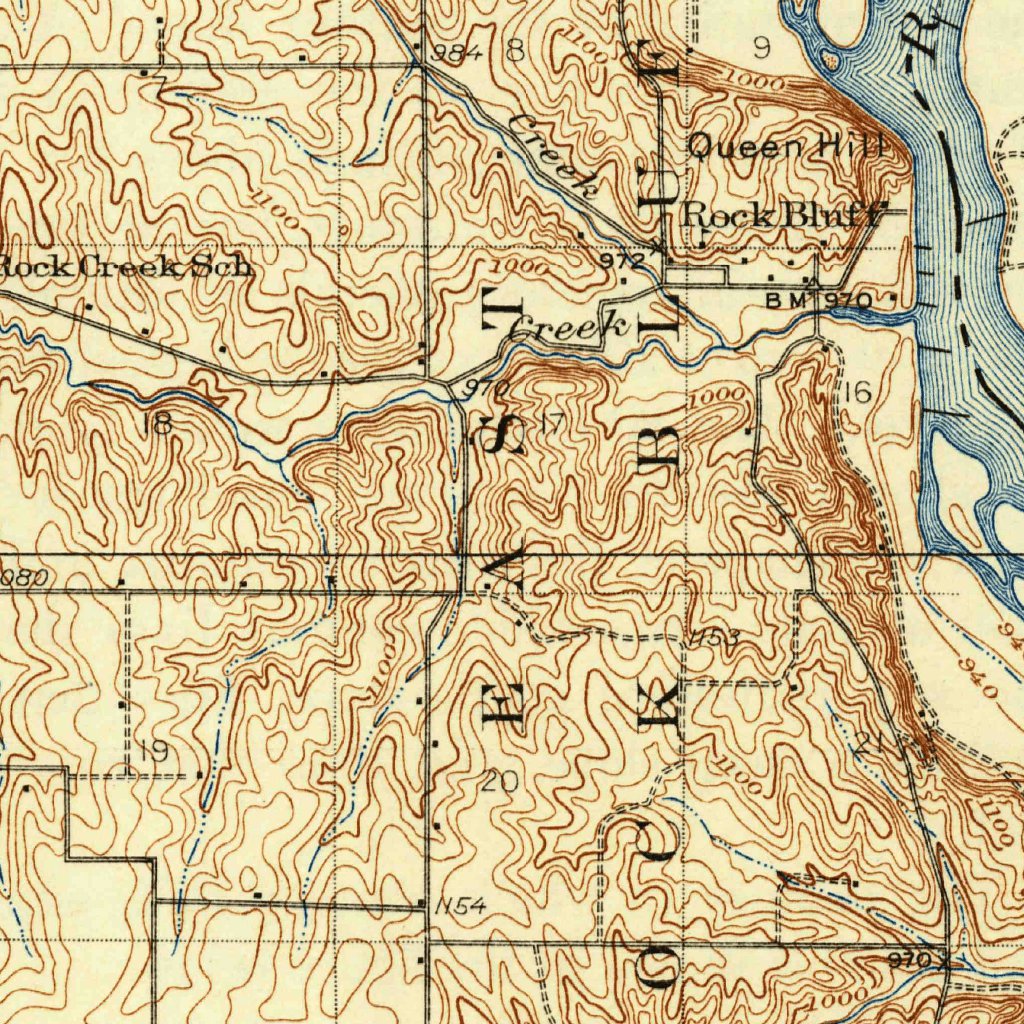Nehawka, NE-IA (1940, 62500-Scale) Map by United States Geological ...