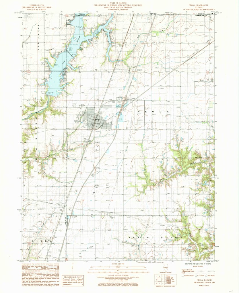 Neoga, IL (1984, 24000-Scale) Map by United States Geological Survey ...