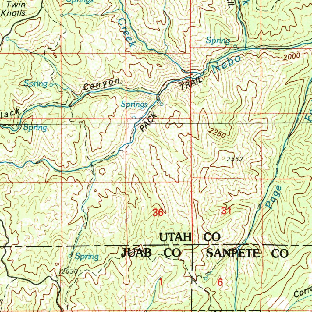 Nephi, UT (1981, 100000-Scale) Map by United States Geological Survey ...