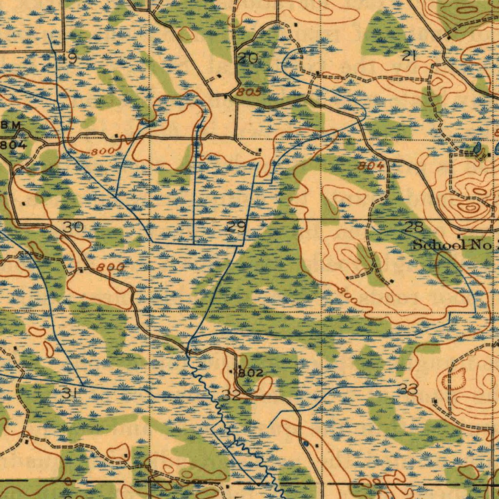 Neshkoro, WI (1918, 62500-Scale) Map by United States Geological Survey ...