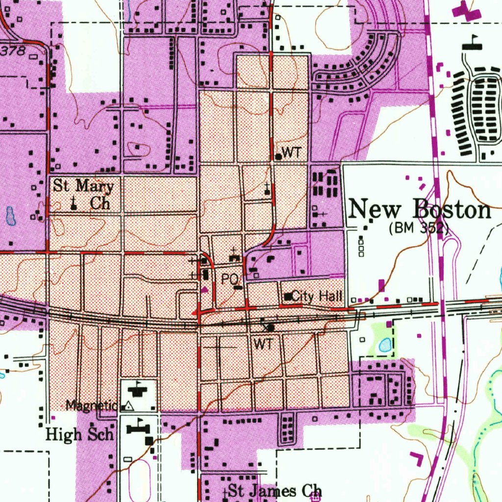 New Boston, TX (1954, 24000-Scale) Map by United States Geological ...