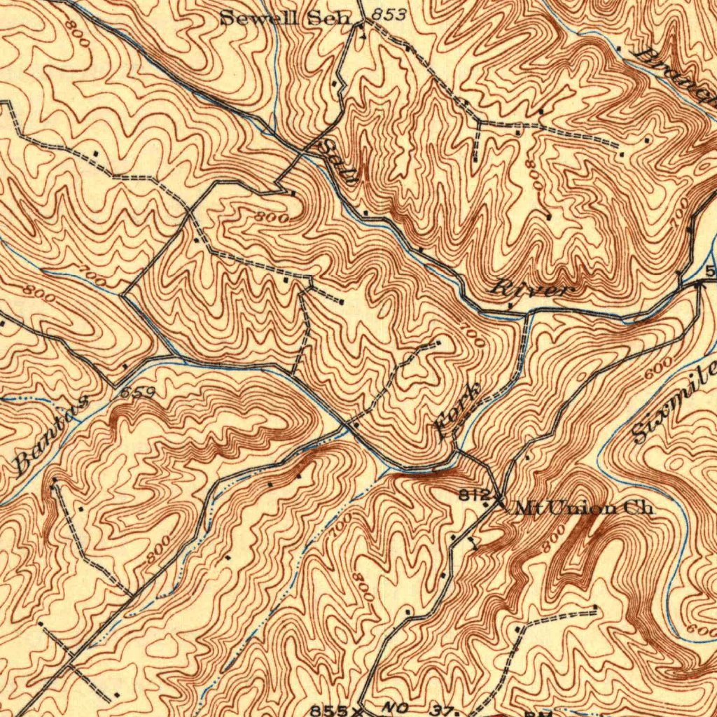New Castle, KY (1932, 62500-Scale) Map by United States Geological ...